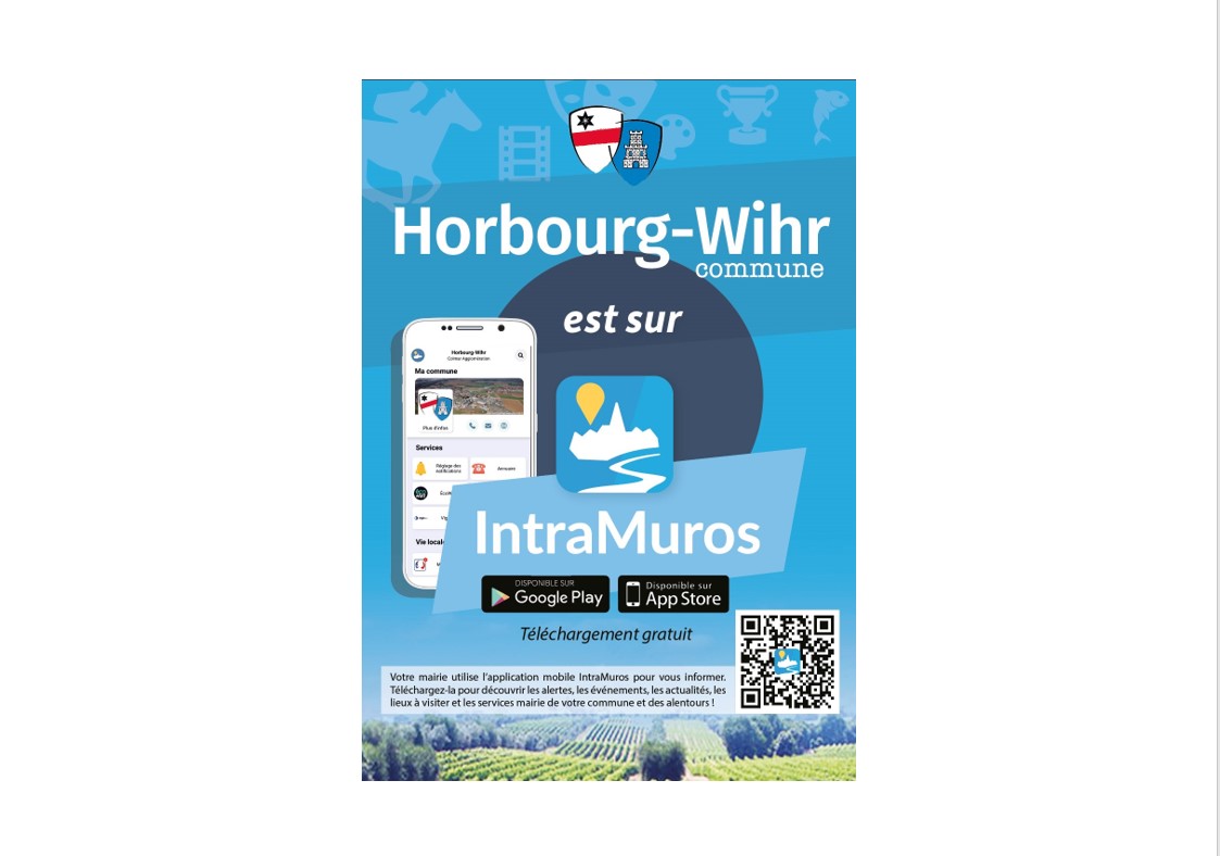 Horbourg-Wihr change d'application mobile ! RDV sur IntraMuros - Horbourg Wihr