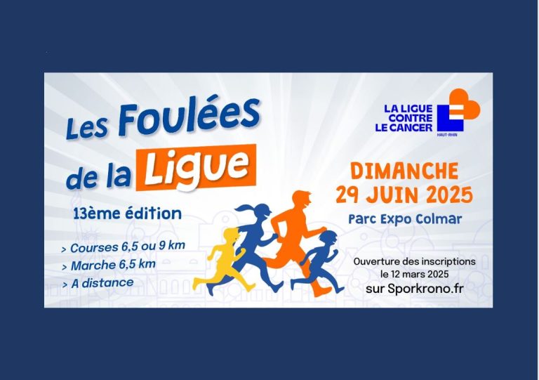 LIGUE CONTRE LE CANCER 68 : La 13ème édition des Foulées de la Ligue dimanche 29 juin 2025 à ...